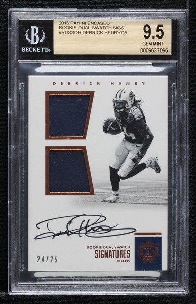 2016 Panini Encased - Rookie Dual Swatch Signatures #RDSS-DH Derrick ...