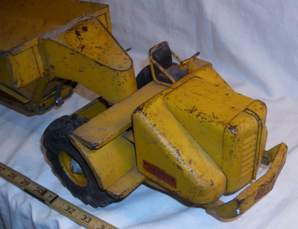 DOEPKE MODEL TOYS WOOLDRIDGE DUMP BOTTOM EARTH MOVER STEEL TOY 1948 | eBay