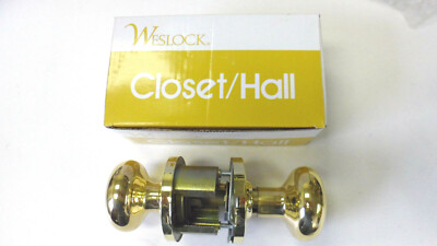 Weslock 600 Impresa bright brass passage lock | eBay