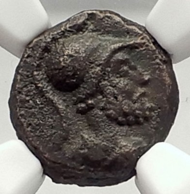 ANONYMOUS 81-196AD Rome Quadrans Authentic Roman Coin MARS CORNUCOPIA ...