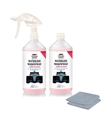 Williams Cherry Waterless Wash n Wax Car Cleaning kit 2 x 1L ...