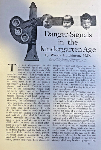 1911 Danger Signals in Kindergarten Classrooms illustrated | eBay