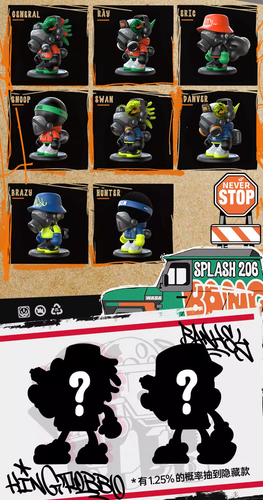 WAZZUPbaby Chameleon Vol.9 Splash 206 Series Figure Full set 8 ...