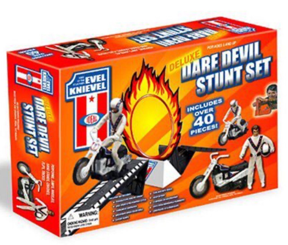 **EVIL KNIEVEL** Dare Devil Stunt Set New Sealed in Box . | eBay