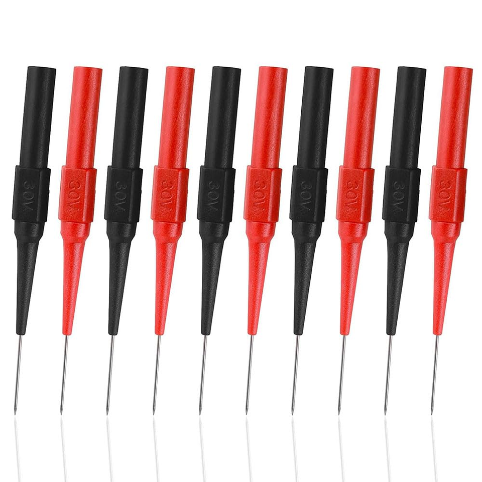 Multimeter Probes Kit,10 Pcs Needle Test Probes with 0.7Mm Insulation ...