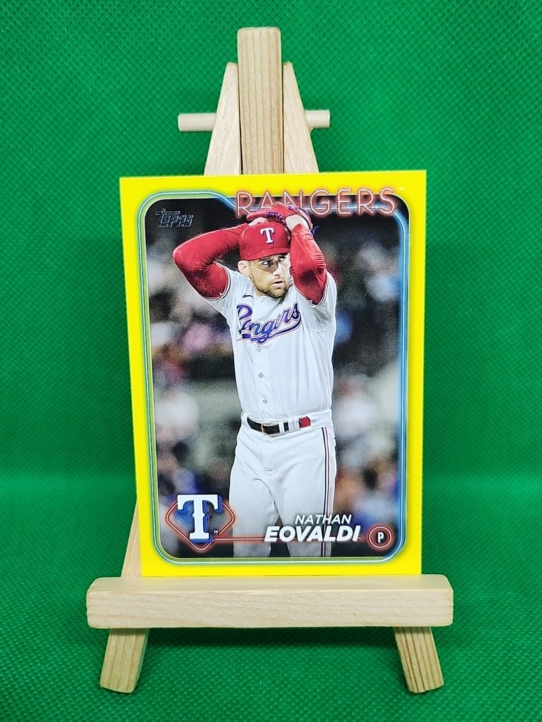 2024 Topps Series 1 Nathan Eovaldi Yellow Parallel Hanger Exclusive ...