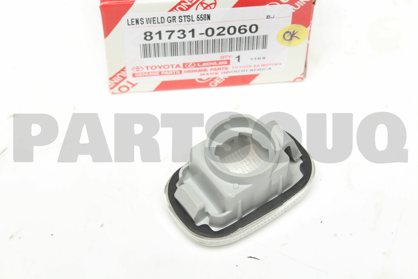 8173102060 Genuine Toyota LENS, SIDE TURN SIGNAL LAMP, RH/LH 81731 ...