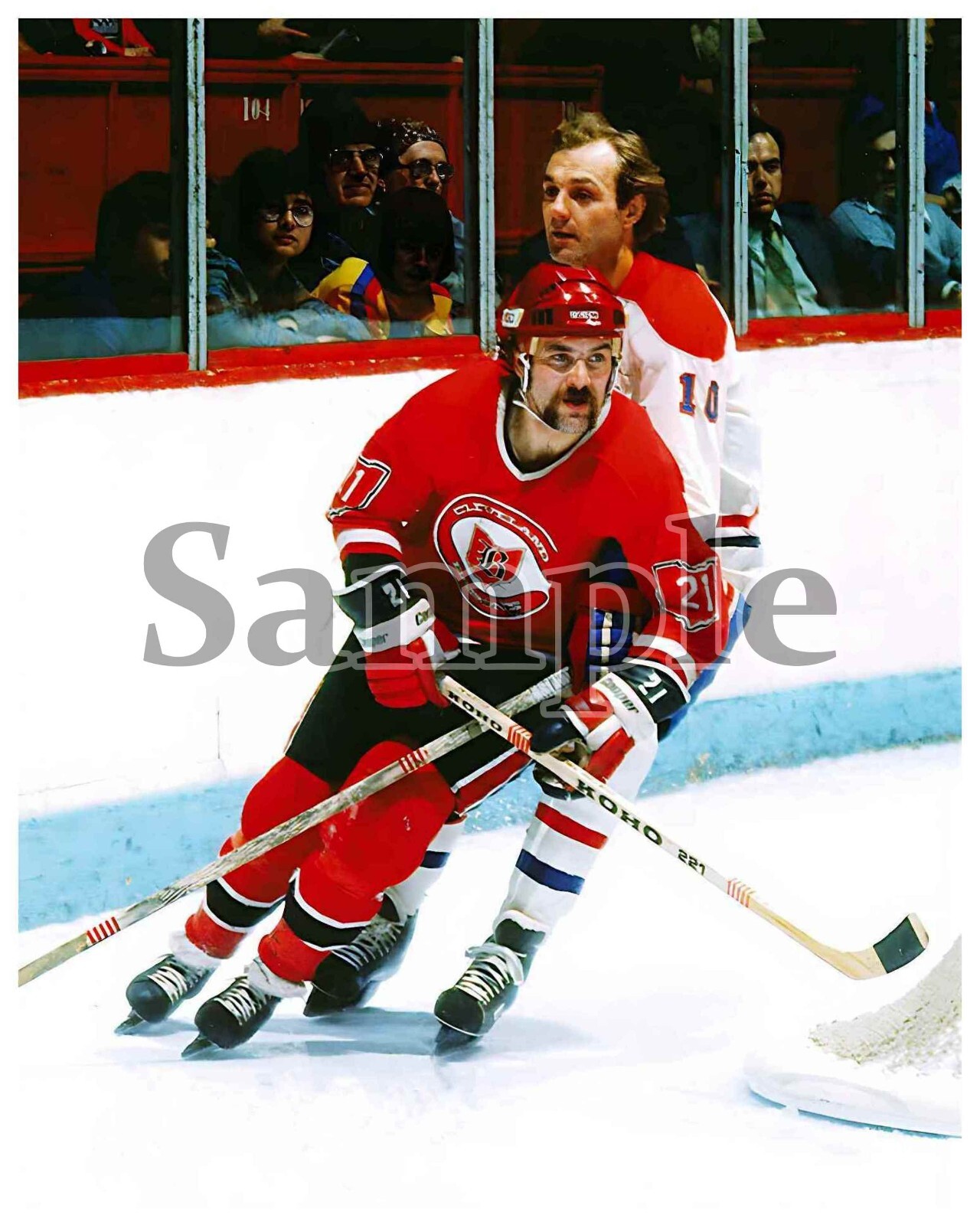 Cleveland Barons Dennis Maruk Chased By Canadiens Guy Lafleur 8 X 10 ...