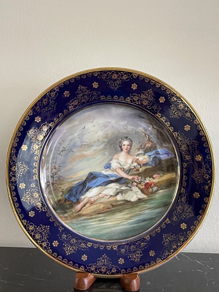Royal Vienna Portrait of Henriette de France Hand Painted Porcelain ...