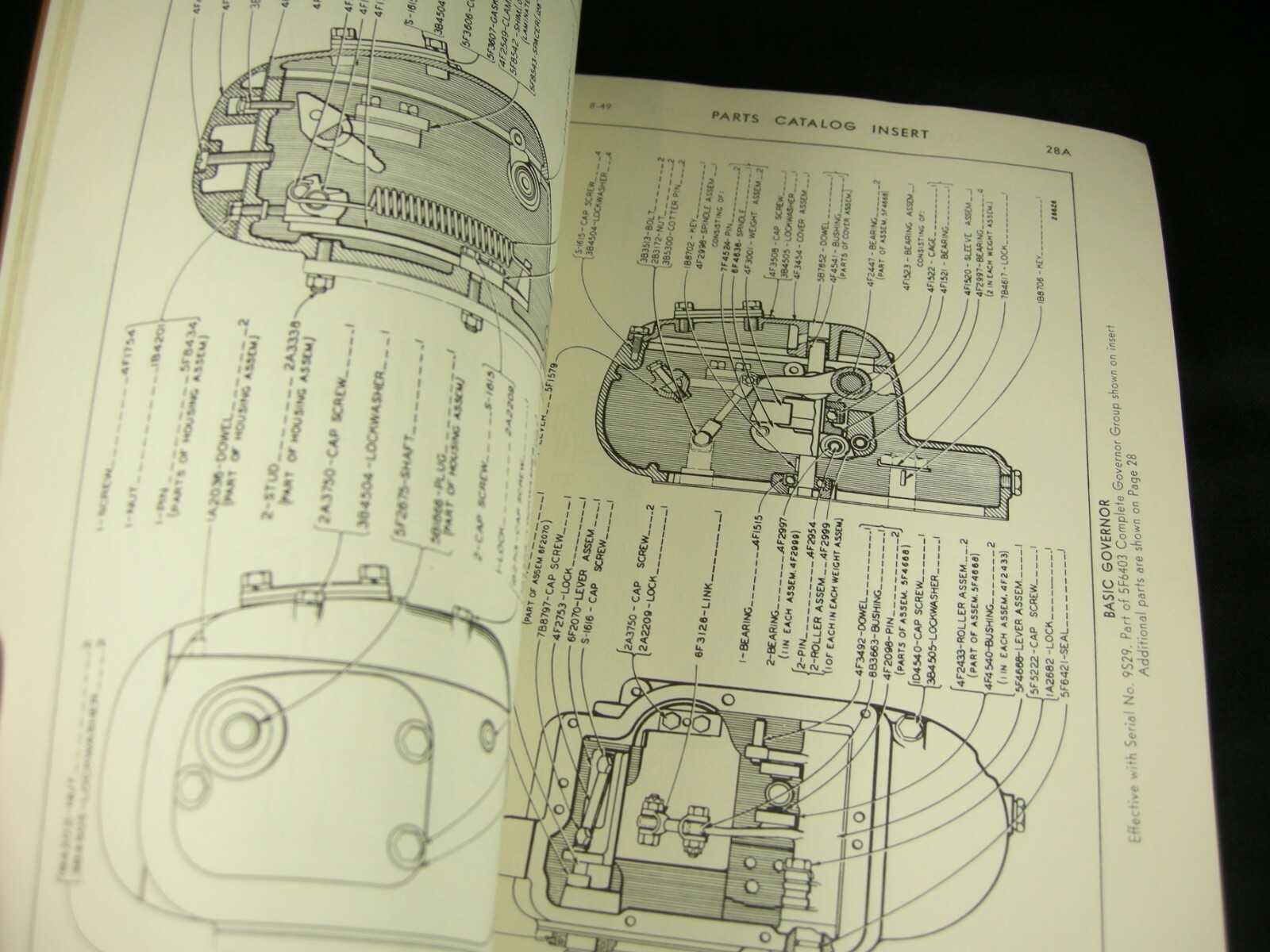CAT Caterpillar D311 Marine Engine Parts Manual Book Catalog OEM S/N ...