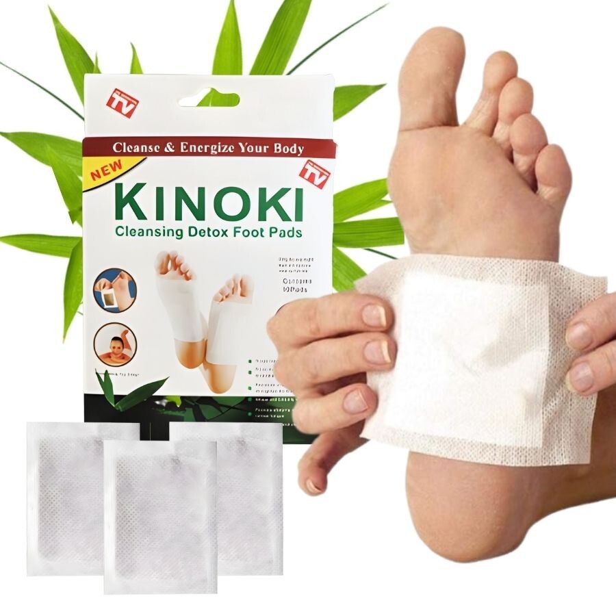 Detox Foot Pads Body Toxins Feet KINOKI Herbal Patches Slimming Deep ...