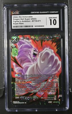 CGC 10 Jiren, the Immovable BT19-071 DBS 2022 Fighter's Ambition | eBay