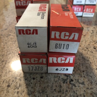 NOS Boxed RCA 17JZ8 6CH3 6U10 6JZ8 Vacuum Radio Audio Tubes | eBay