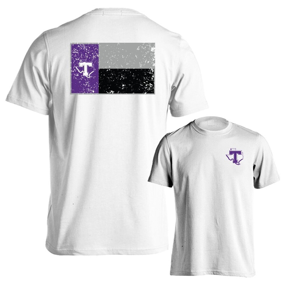Tarleton State University Texans School Flag Logo Short Sleeve T-Shirt ...