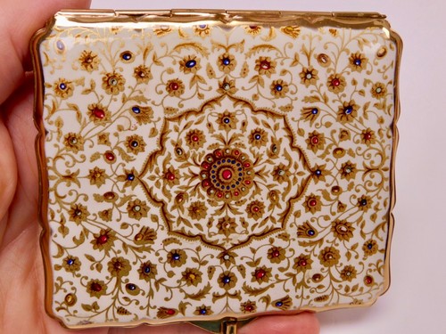 Vintage Stratton Enamel Gold Tone Cigarette Card Case England | eBay