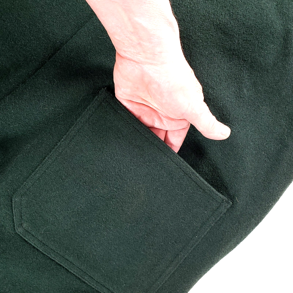Codet Overall Men LARGE x 32" Green Wool Bib 194 Canada Hunting ...