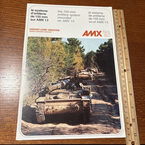 VTG 155-mm Artillery System AMX 13 Creusot-Loire Industrie Military ...