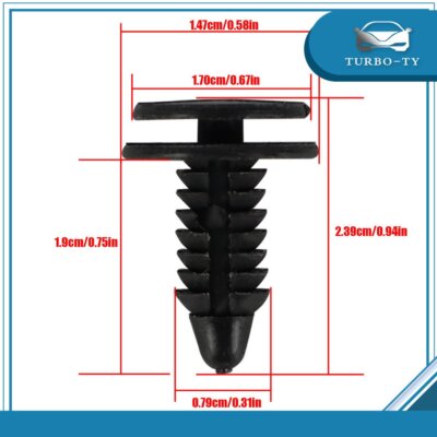 For Chrysler Dodge Ram Pickup 100 Pcs Door Panel Plastic Clip Fasteners ...