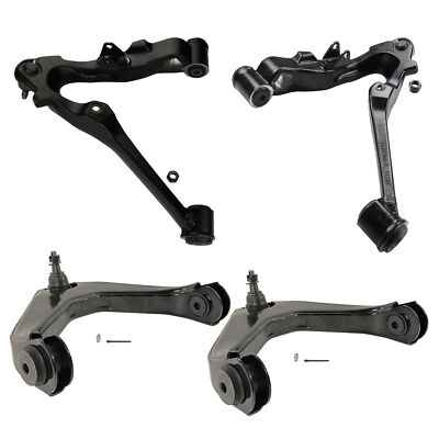 Moog Front Upper and lower Control Arms and Ball Joints Kit For Chevy ...