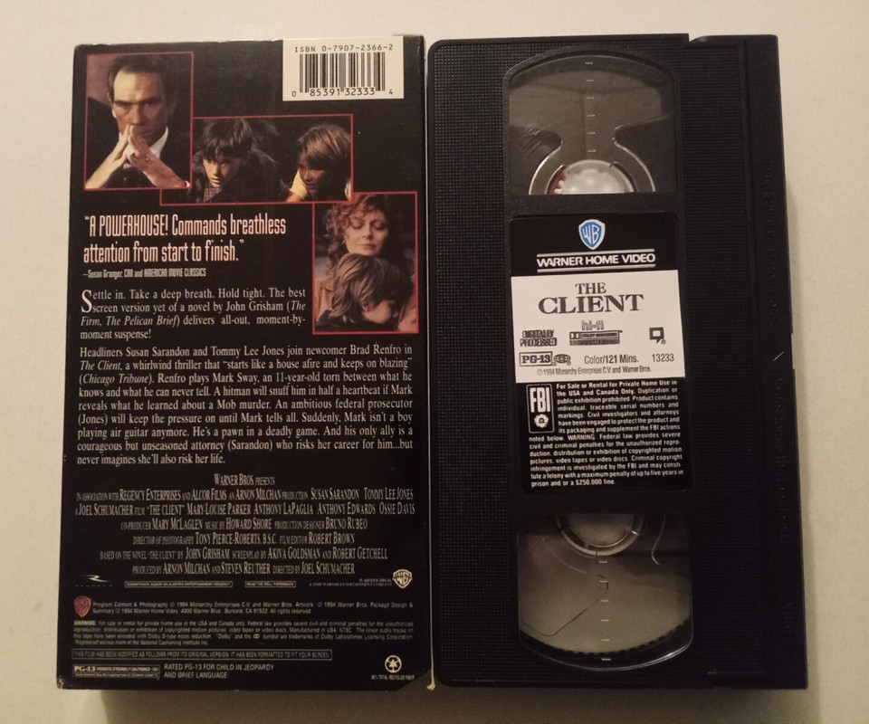 The Client (VHS, 1994)Used | eBay