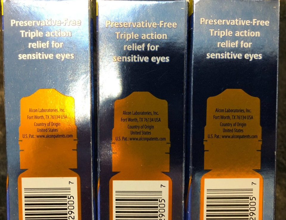 New Lot Of 3 Twin Packs Systane Pro PF Triple Action Dry Eye Drops 05/ ...