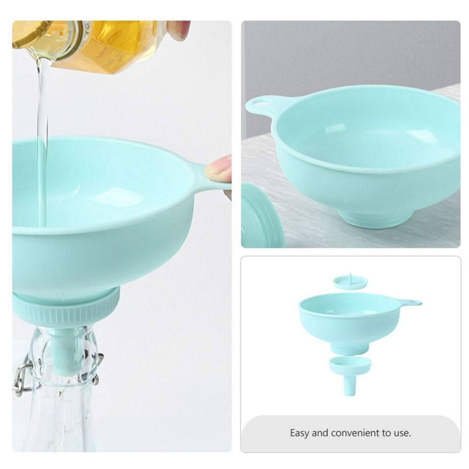 Plastic 3-in-1 Funnel Oil Pour Funnel Seasoning Transfer Funnel Kitchen ...
