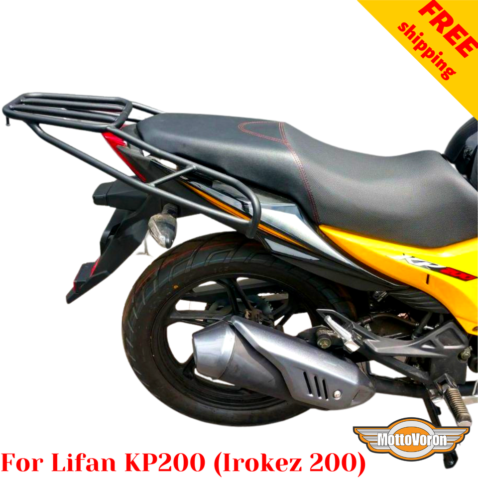 Lifan KP 200 Rear Luggage Rack | Steel | Black | Motto | Left | Dual ...