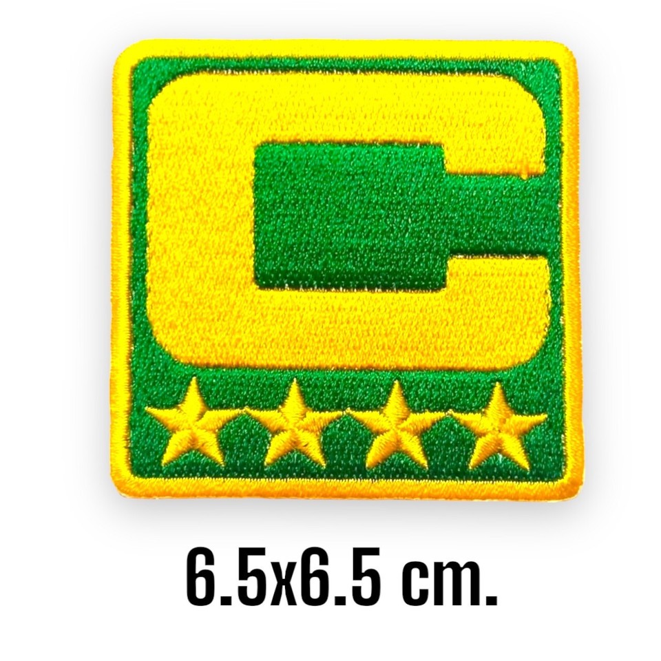 2pcs NFL Team Captains Green Yellow Line Embroidered Iron On Patch | eBay