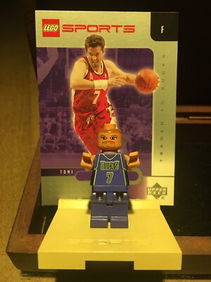 LEGO Sports Basketball NBA Toni Kukoc #7 Milwakee Bucks Figure w/ Card ...