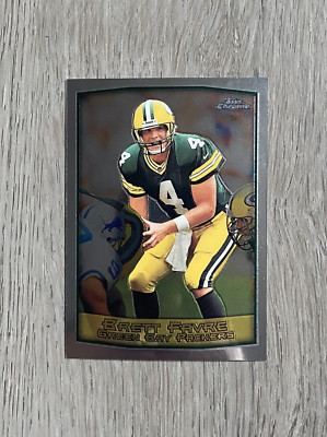 1999 NFL Topps Chrome Football | Brett Favre | #110 | Green Bay Packers ...