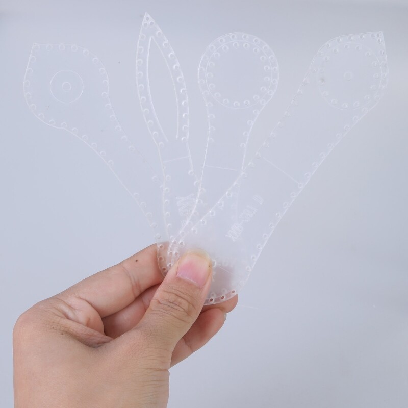 Keychains Pattern Stencil Leather Keychain Crafts DIY Tool 4 Type Hand ...