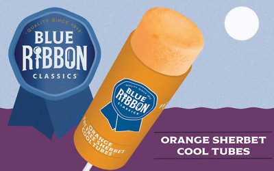 Orange Sherbet Cool Tube Push up 8"x5", Sticker, decal | eBay