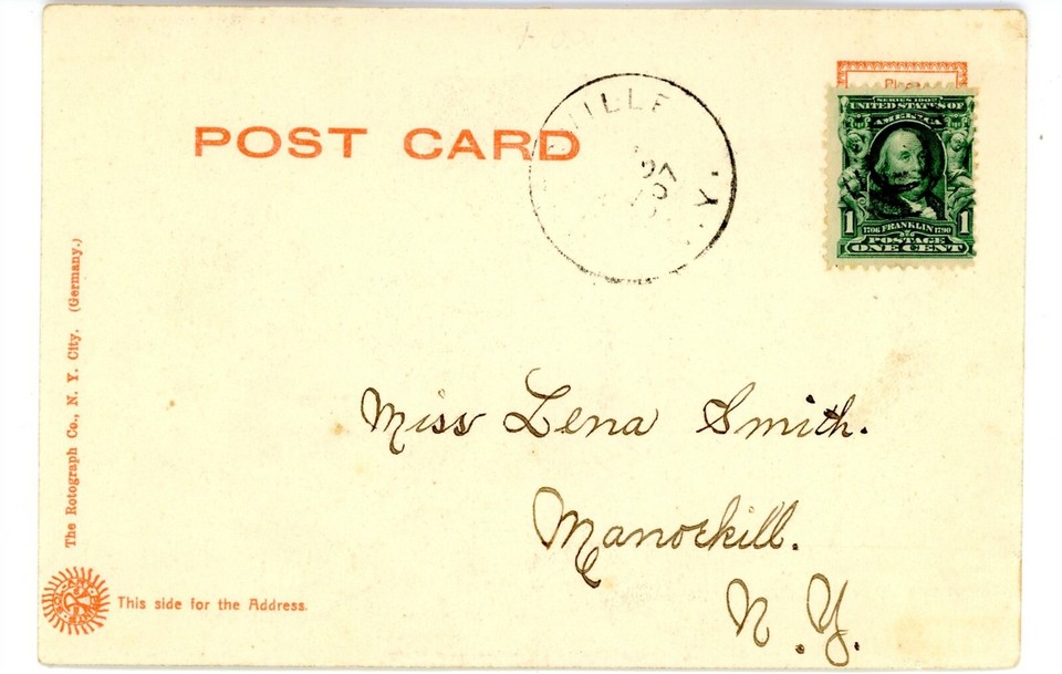 Leeds NY - VIEW ON CATSKILL CREEK - Rotograph Postcard | eBay