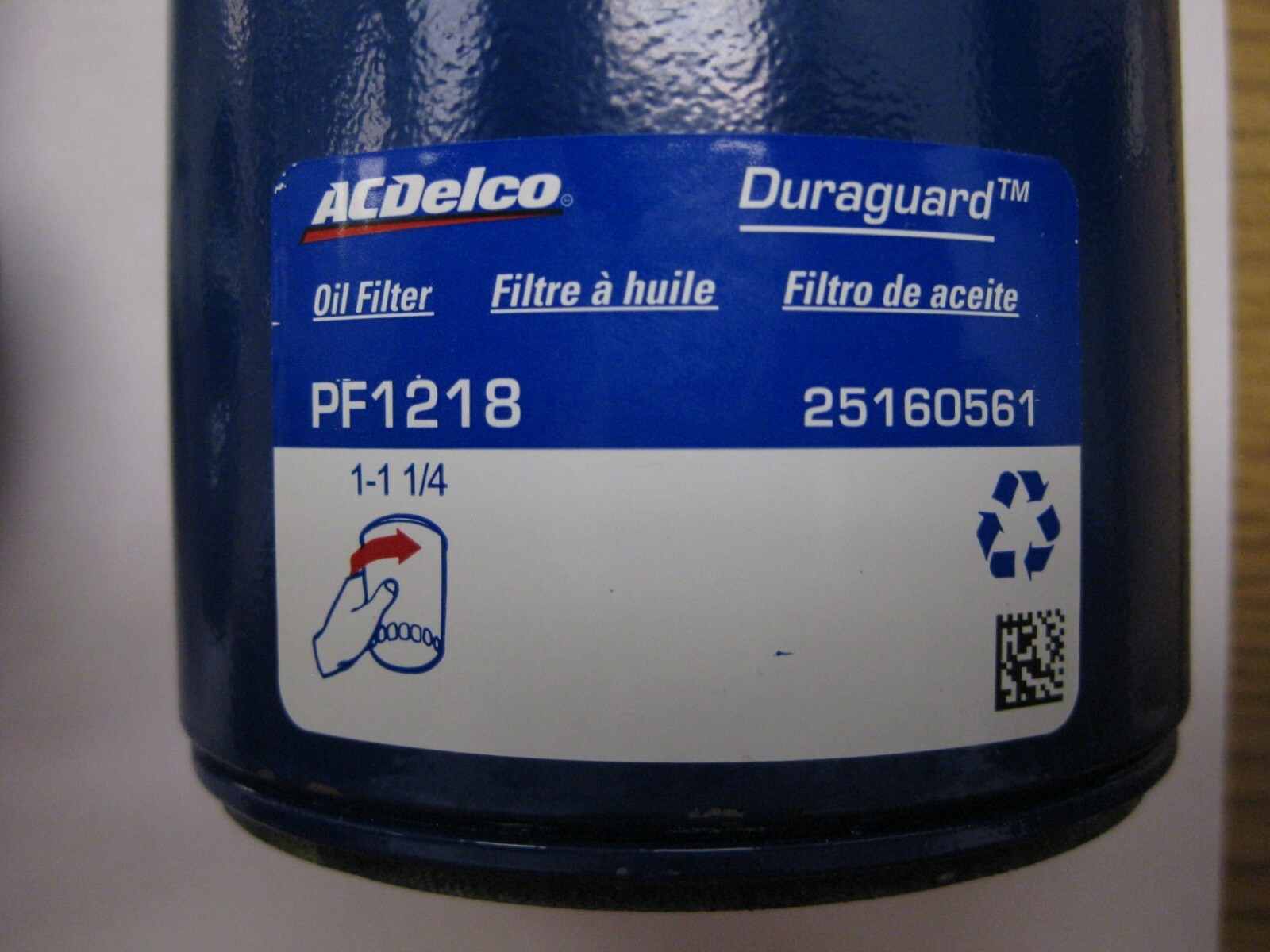 ACDelco Engine Oil Filter, PF1218 With Single Remote Oil Filter Bracket ...