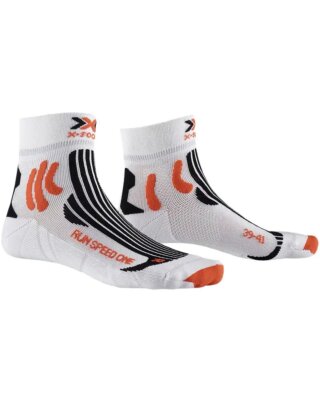 X-Bionic X-Socks Run Speed One Socken Running, Arctic Weiß/Sunset ...
