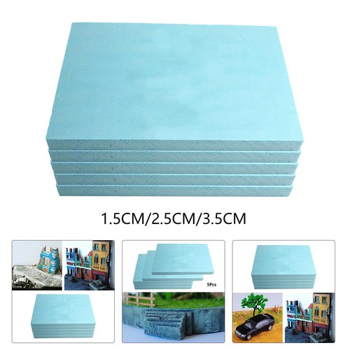 5Pcs Foam Rectangle Blocks Sculpting Sheets for Building Mountains ...