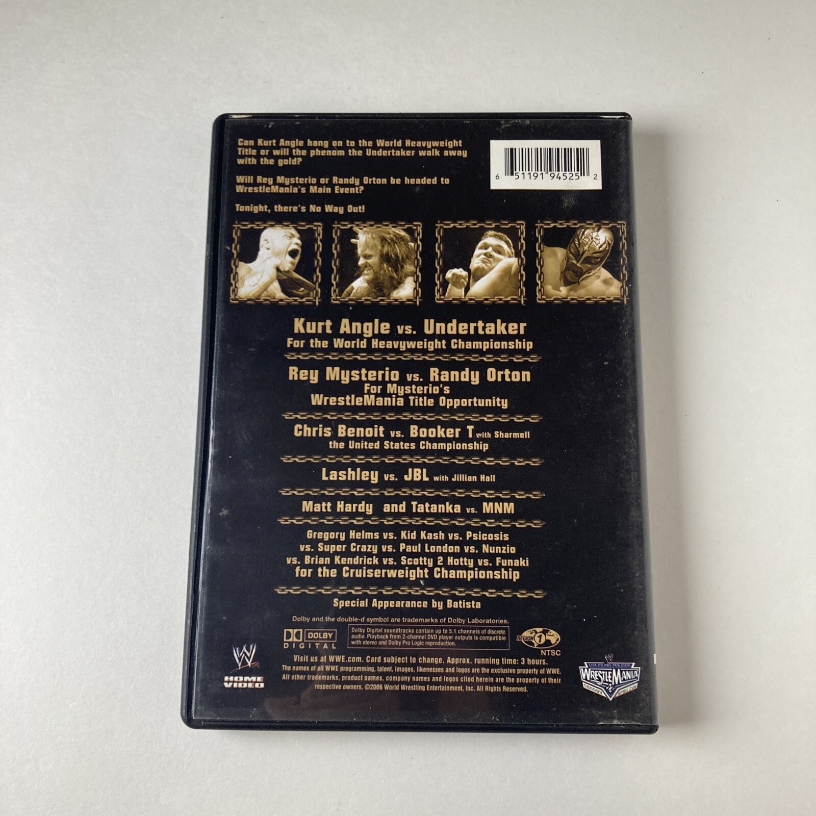 WWE - No Way Out 2006 (DVD, 2006) Pro Wrestling Dvd 651191945252 | eBay