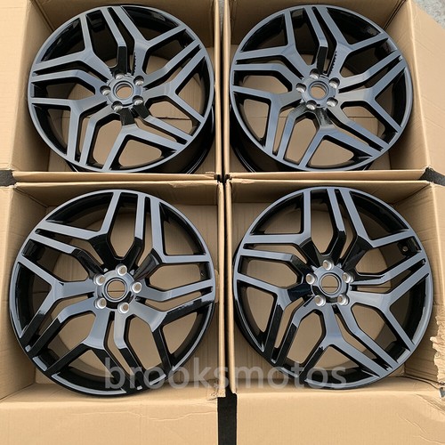 20" GLOSS BLACK STYLE WHEELS RIMS FITS FOR RANGE ROVER EVOQUE LR2 5X108 ...