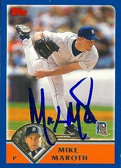Mike Maroth autographed Baseball Card (Detroit Tigers) 2003 Topps #438 ...