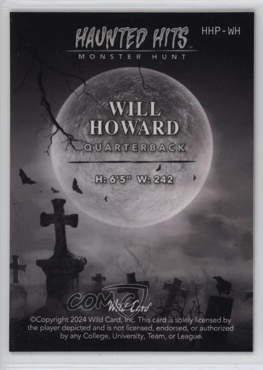 2024 Haunted Hits Monster Hunt Promo Purple Cross Hatch Foil 1/2 Will ...