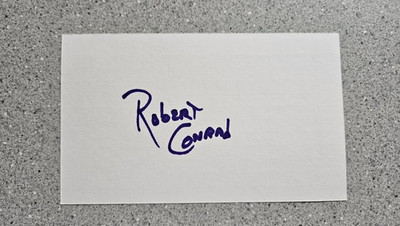 ROBERT CONRAD SIGNED 3X5 INDEX CARD AUTOGRAPH - BAA BAA BLACK SHEEP | eBay