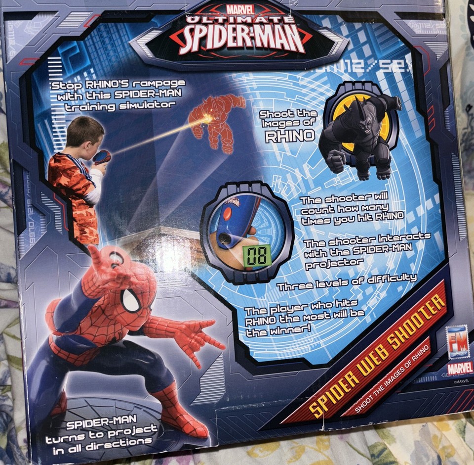 Spider-Man SHOOTER Gun Vulture Light Projector Fotorama Marvel New | eBay
