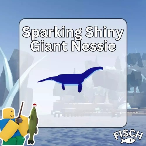 🐟 ROBLOX Fisch: Sparkling Shiny Giant Nessie (8,500KG) | Fastest ...