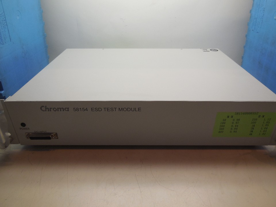 Chroma 58154 ESD Test Module 4kV/400V with 14 day warranty | eBay