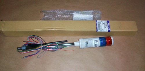 PATLITE Beacon Stack Light Signal Tower LE-202FBP 24v AC/DC RED BLUE ...