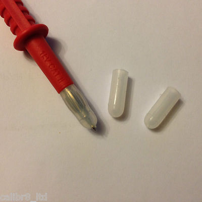 GS38 Electrician Test Probe Tip Shrouds/Covers/Caps, Fits Fluke Megger ...