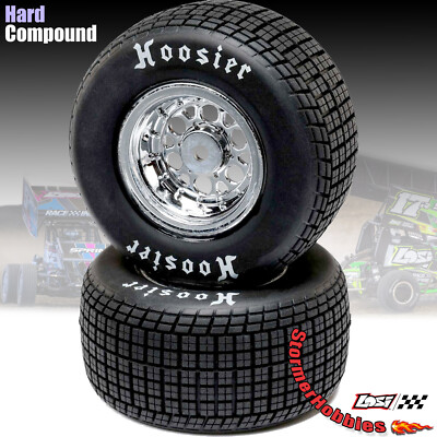 Losi Rear Tire Set Mounted Hard tires LOS-2425 : 22S Sprint Car | eBay