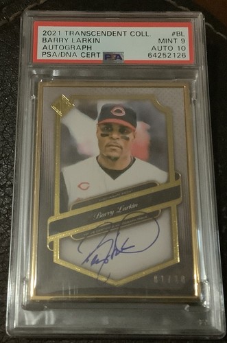 2021 Topps transcendent Barry Larkin Auto Autograph 1/20 Reds PSA 9 | eBay