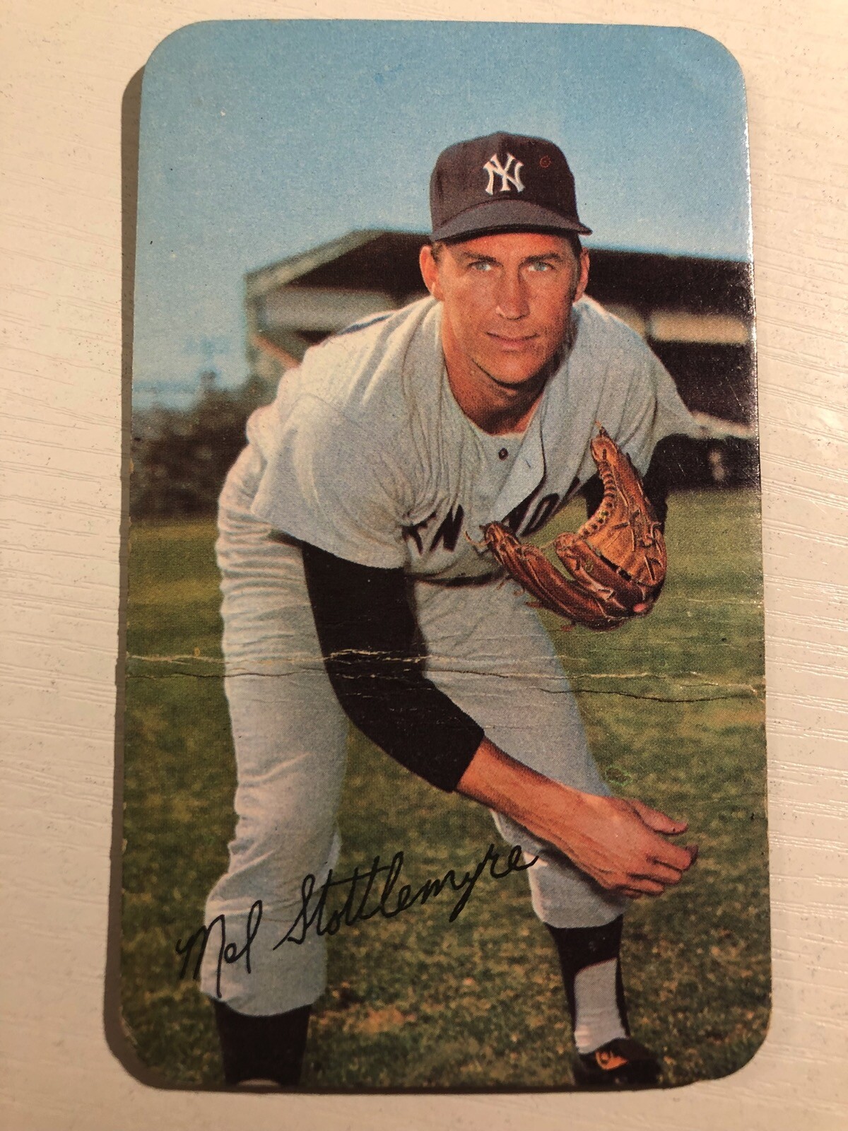 1971 Topps Super Box Loader Mel Stottlemyre Yankees Crease 10 | eBay