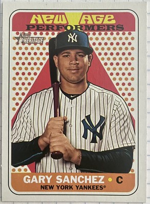 2018 Gary Sanchez Topps Heritage Age #NAP-15 | eBay